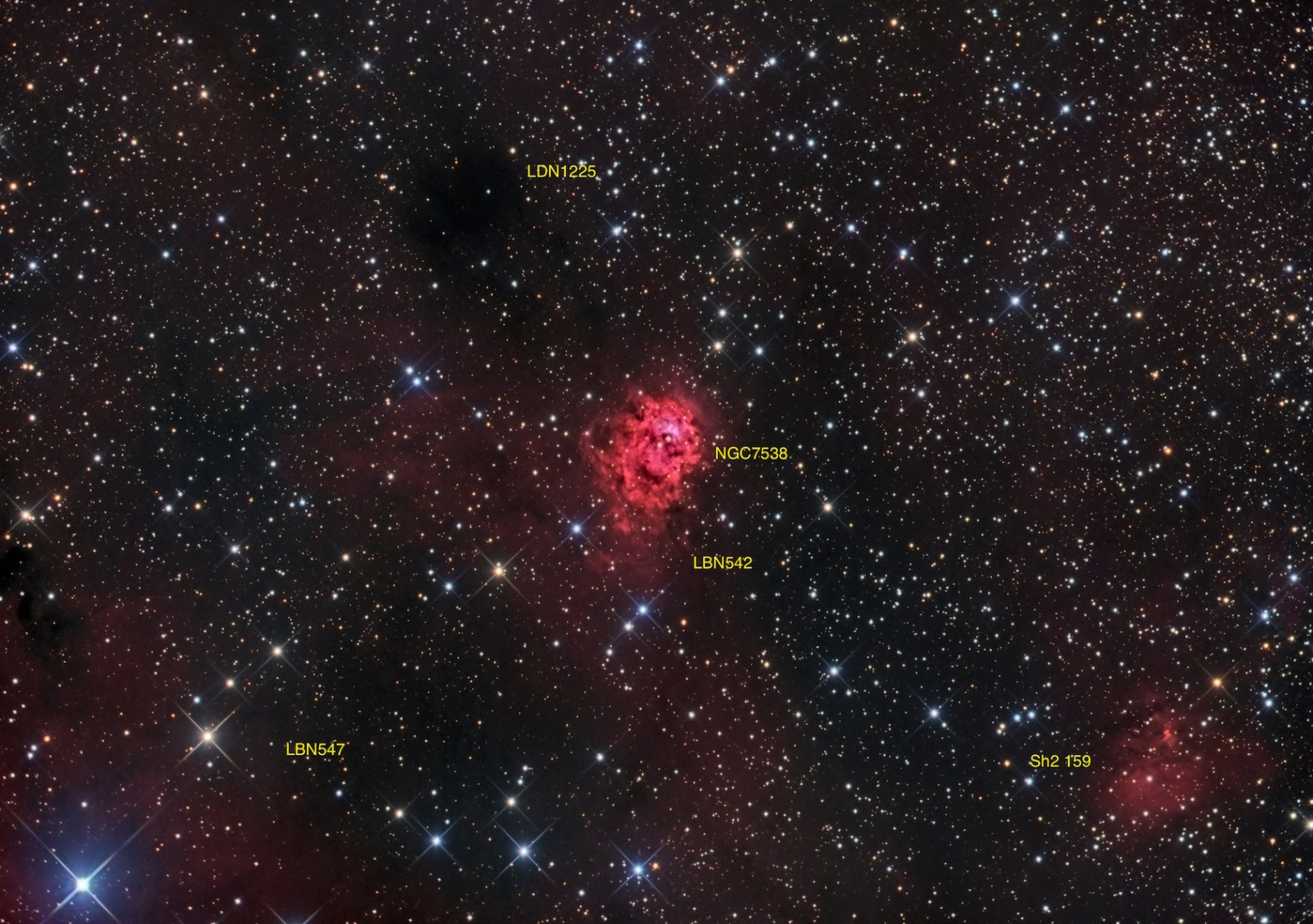 NGC7538 Region - Astrodoc: Astrophotography by Ron Brecher