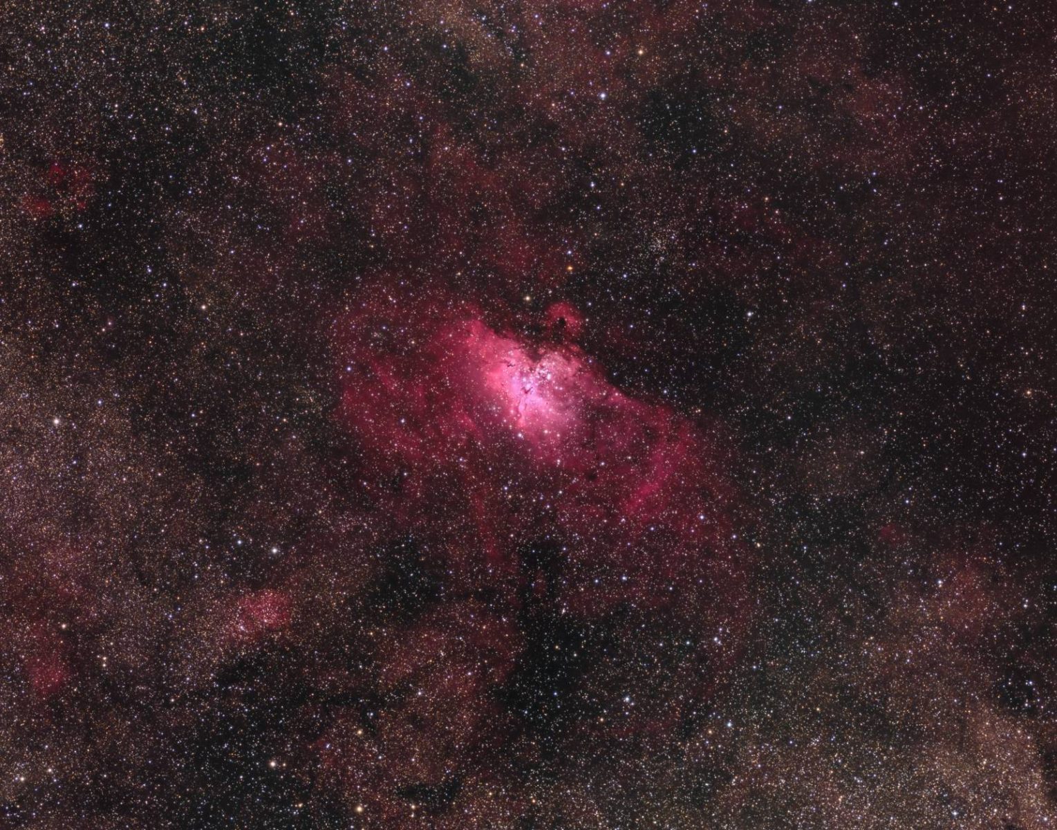 M16, Eagle Nebula Wide Field - Astrodoc: Astrophotography by Ron Brecher