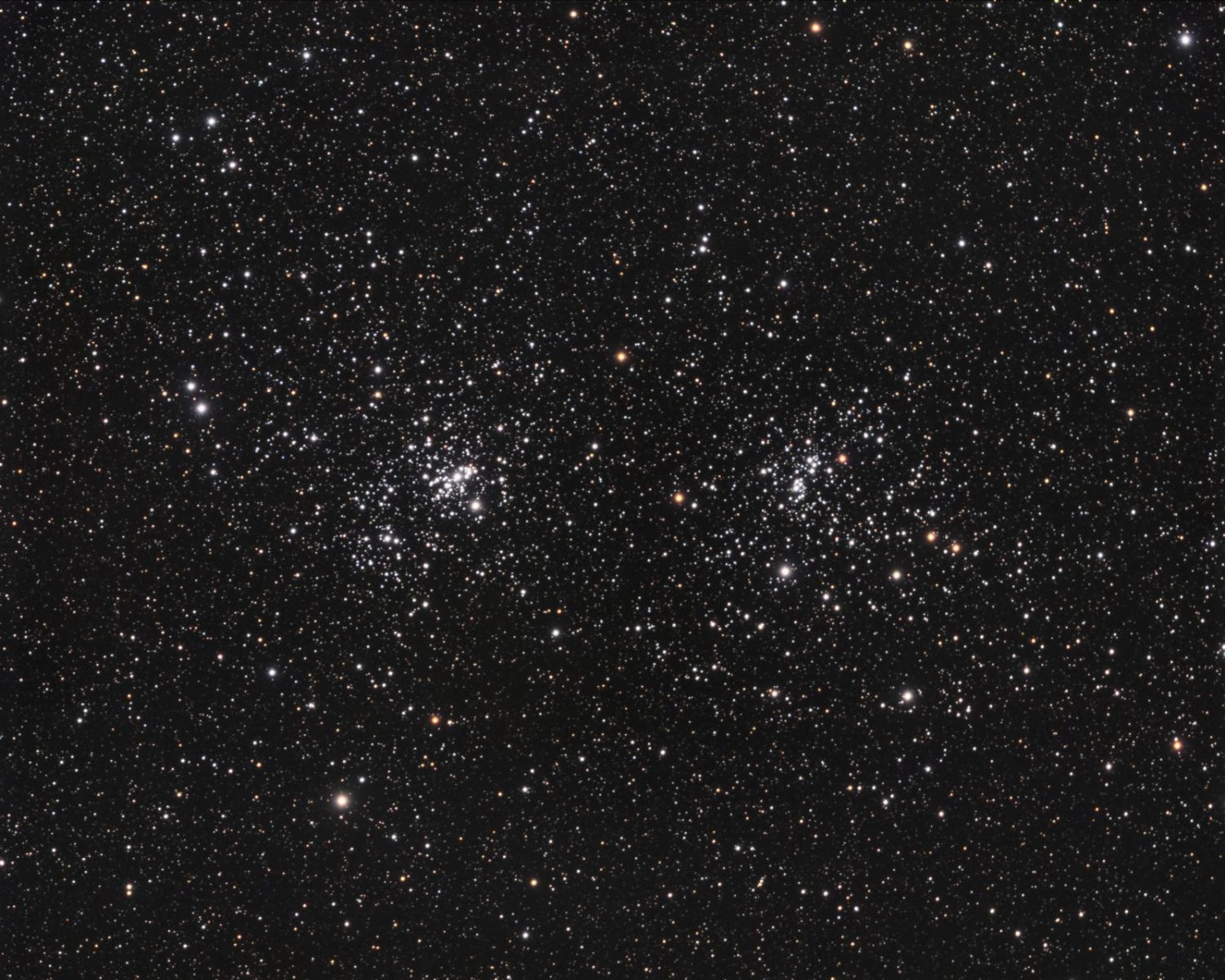 Double Cluster in Perseus - Astrodoc: Astrophotography by Ron Brecher