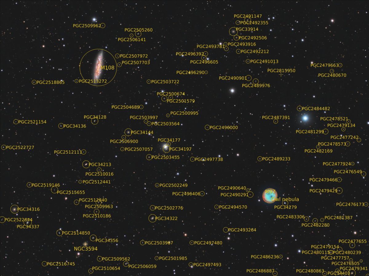 M97 and M108 - Astrodoc: Astrophotography by Ron Brecher
