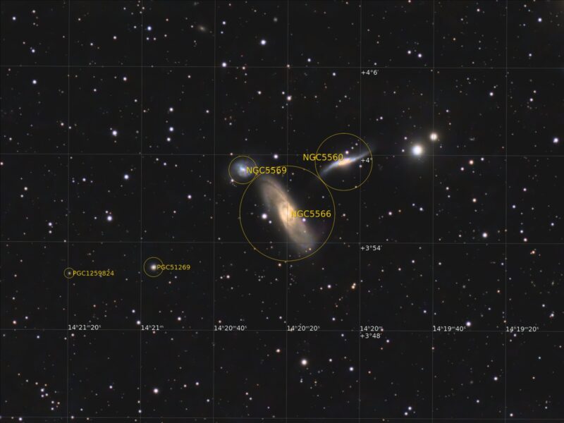 Arp 286 Galaxy Group - Astrodoc: Astrophotography by Ron Brecher