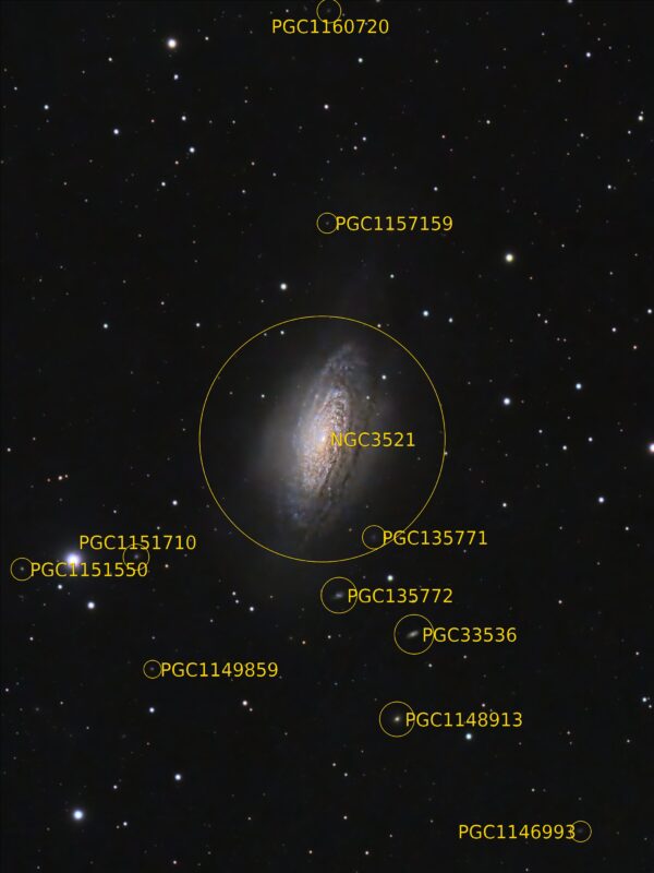 NGC 3521 - Astrodoc: Astrophotography by Ron Brecher