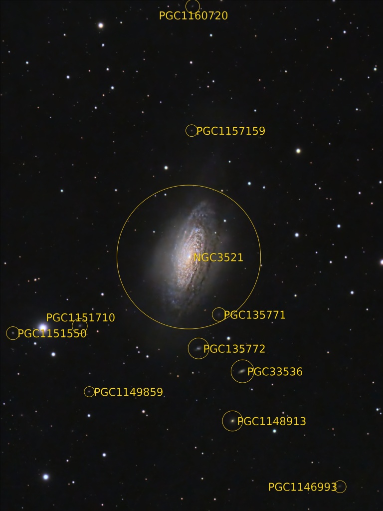 NGC 3521 - Astrodoc: Astrophotography by Ron Brecher