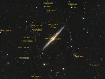 NGC 4565, The Needle Galaxy - Astrodoc: Astrophotography by Ron Brecher