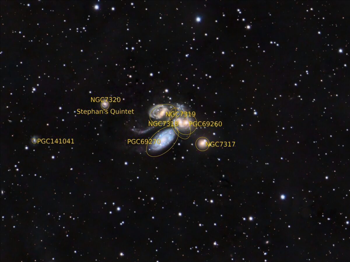 Stephan's Quintet - Astrodoc: Astrophotography by Ron Brecher