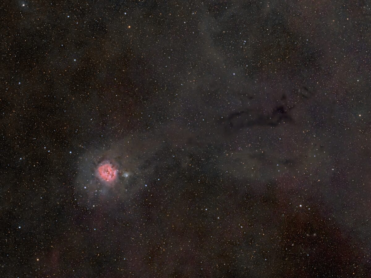Cocoon Nebula Wide Field - Astrodoc: Astrophotography by Ron Brecher